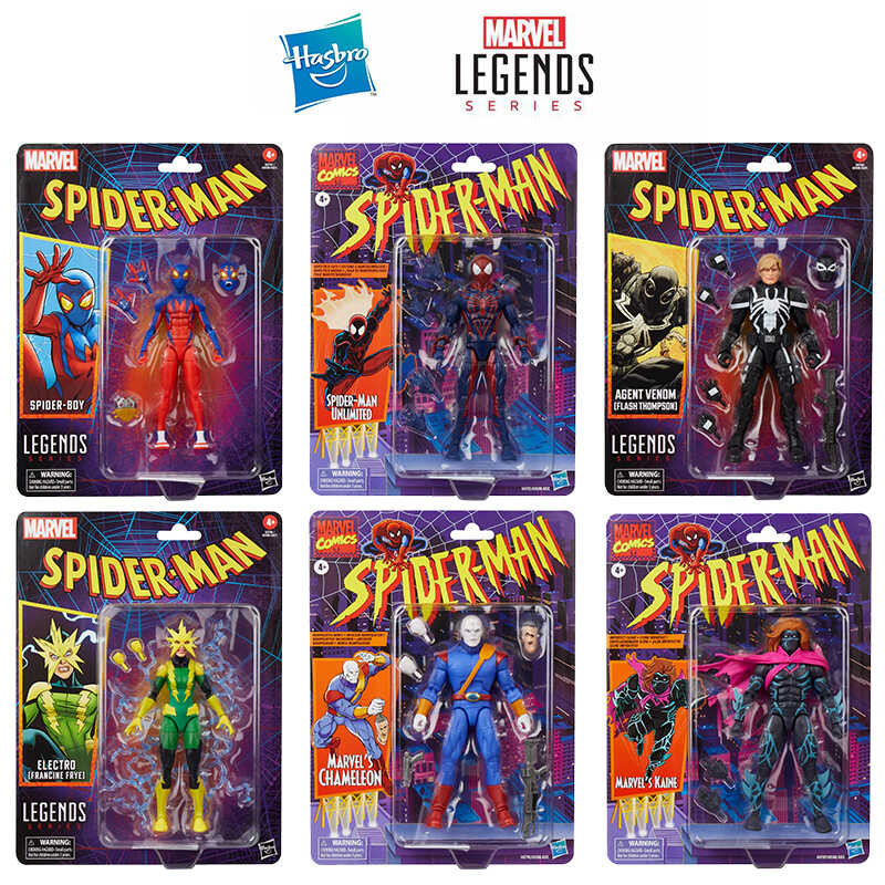 Legends Spider Boy Spider-Man Unlid Agent Venom Electro Chameleon Kaine ...