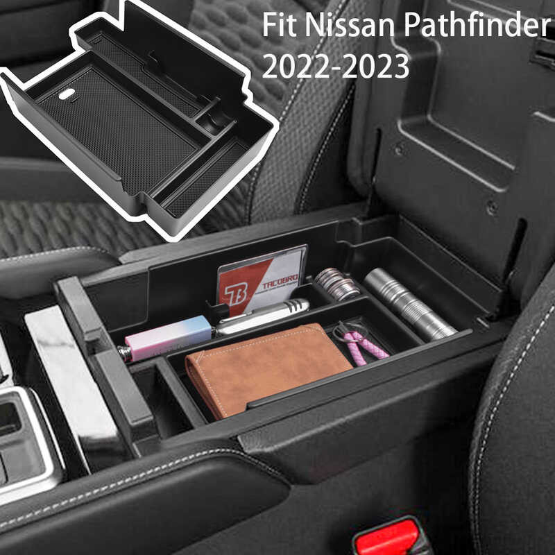 ∝∞ Car Organizer For Nissan Pathfinder 2022 2023 Center Console Armrest ...