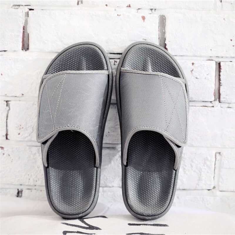 々 ﹉ Men Women Diabetes Slippers Widened Adjustable Swollen Feet Big ...