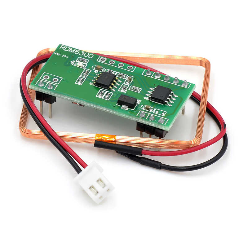 Single chip RDM6300 ID card reader module RFID RF module UART serial port output | Shopee ...