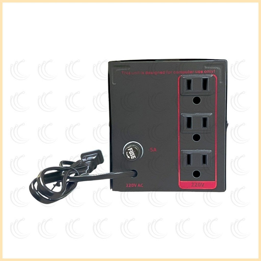 AVR Automatic Voltage Regulator with Surge Protector 1000VA/500W ...