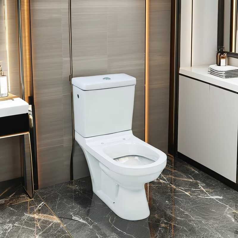 White Color Sanitary Ware Water Closet Two Piece Ceramic Wc Toilet For ...