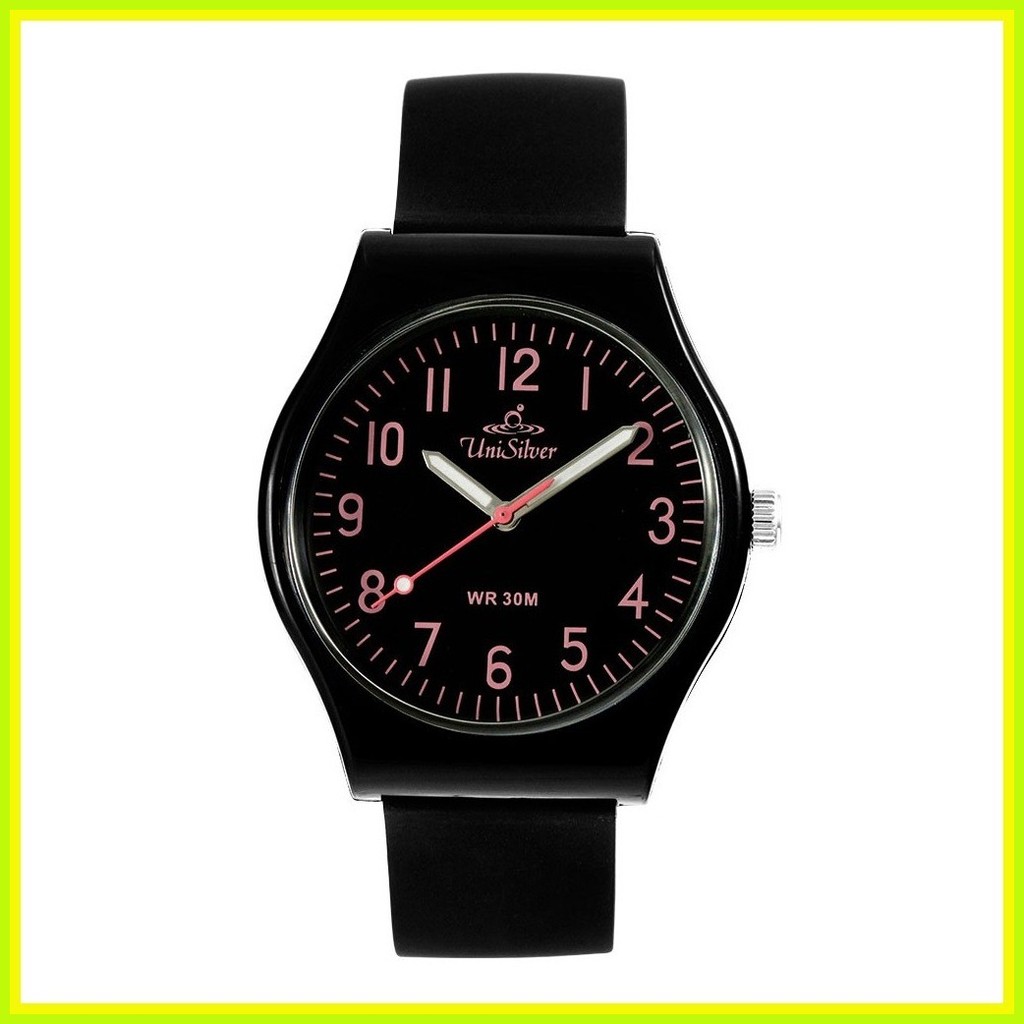 ☸ Unisilver TIME Black Womens Analog Rubber Watch KW2663-1001 | Shopee ...