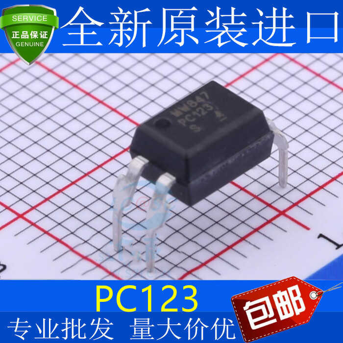 New PC123 Direct DIP4 Transistor Optocoupler Isolator - Transistor/Optoelectronic Output ...
