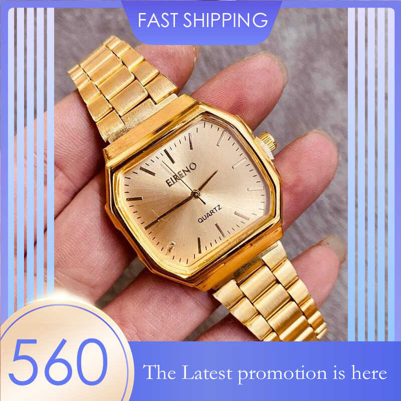 EIRENO Stainless Watch Square For Unisex Top Brand Quartz Watches E-640 ...