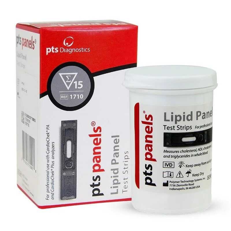 Pts Panels Lipid Detection Card Test Strip Lipid Detector Cardiochek ...
