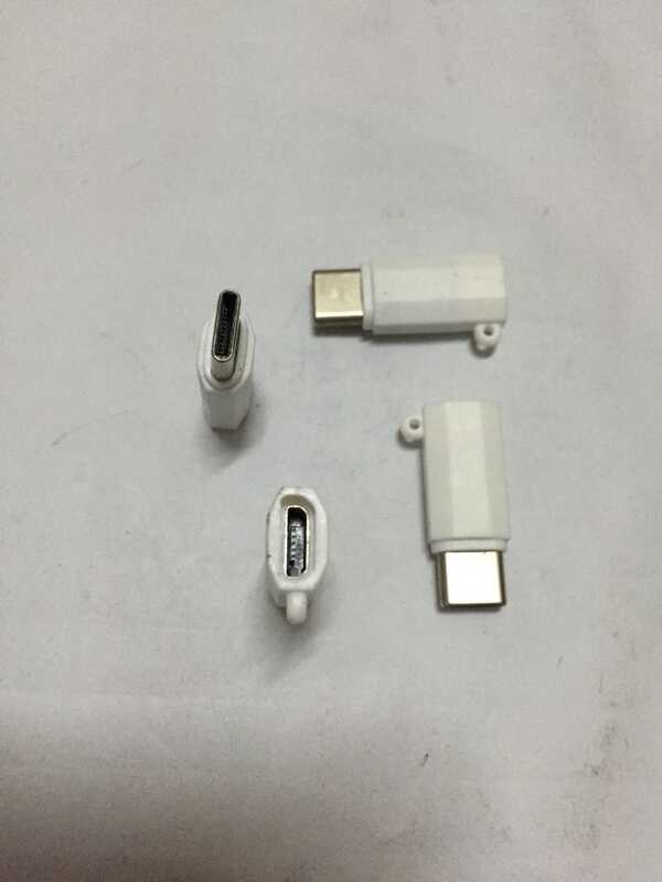 Android to Type-C adapter, data cable conversion plug, white color ...