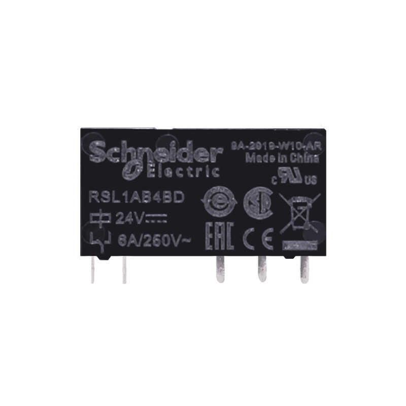 Original Schneider 5-pin DC24V small intermediate relay RSL1AB4BD 24VDC ...