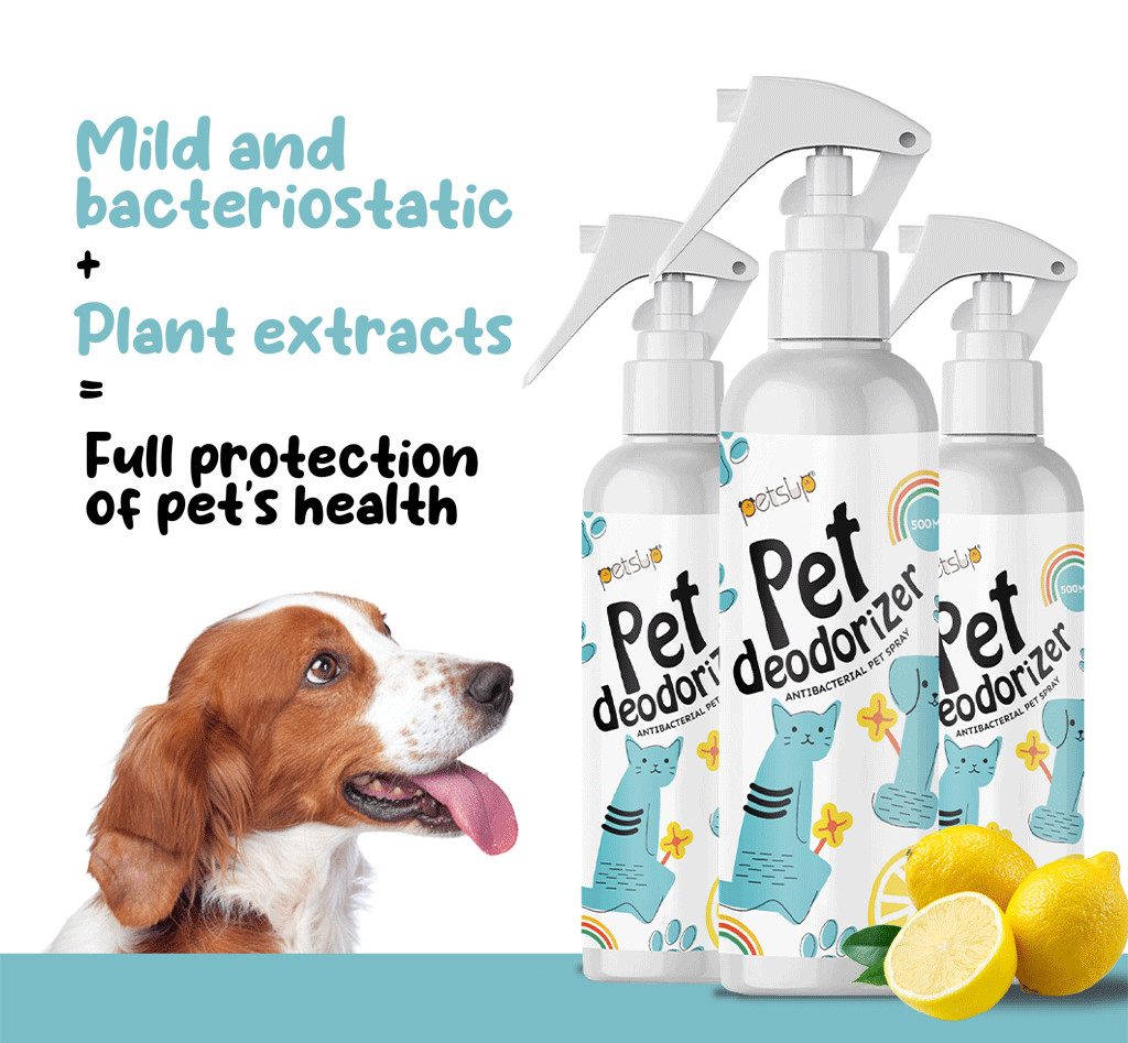 Petsup Pet Deodorizer Refill 480ml Dog Cat Deodorant Safe Non ...
