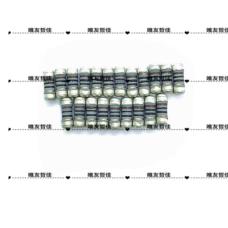 Double cap 0309 47R 1W patch wound wafer resistor 5% no pin color ring ...