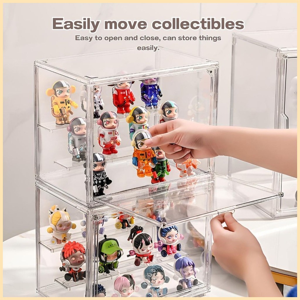 Acrylic Display Case Popmart Storage Organizer Stackable Transparent ...