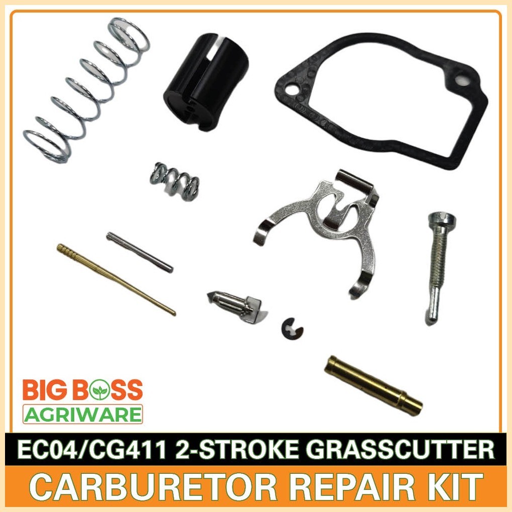 BBA Carburetor Repair Kit for EC04, CG411, RBC411 2 Stroke Grass Cutter ...