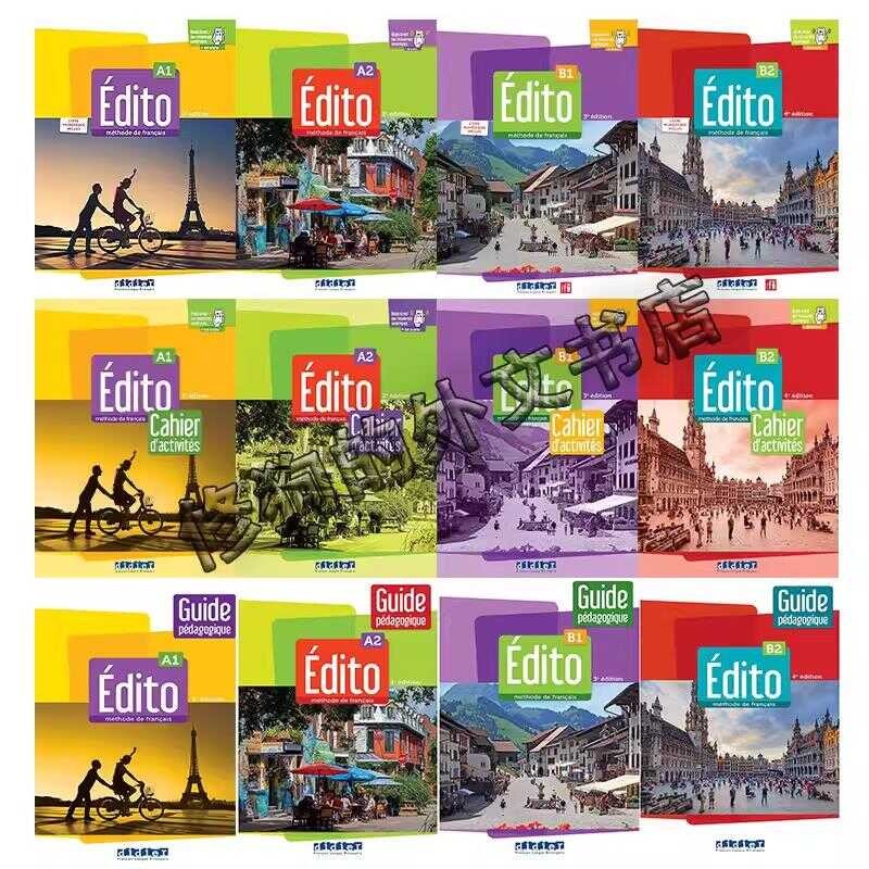 Color paper French textbook Edito A1 A2 B1 B2 C1 new version with audio ...