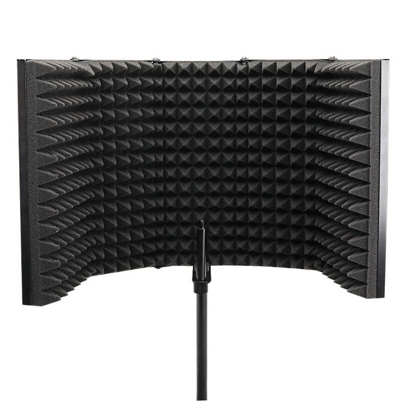Elec-5 HOME Panel Foldable Studio Microphone Isolation Shield Recording ...