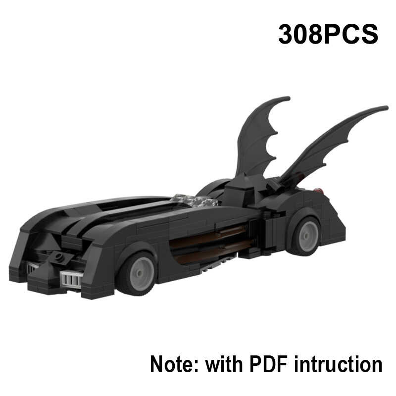 Batmobile MOC Tank Tumbler Set Sports Car Building Blocks Bat Racing ...