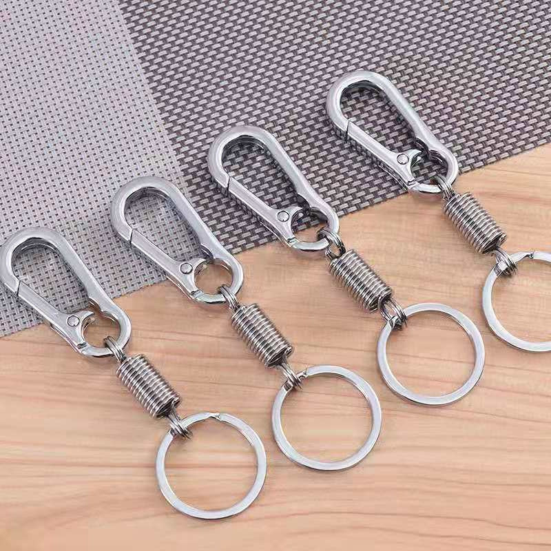 Vintage Waist Belt Spring Keychain - Outdoor Hiking Carabiner - DIY ...