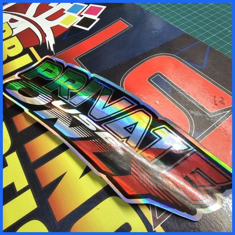 √ ═ "PRIVATE USE ONLY" INC CAR STICKER, (VINYL/HOLOGRAM /REFLECTORIZED ...