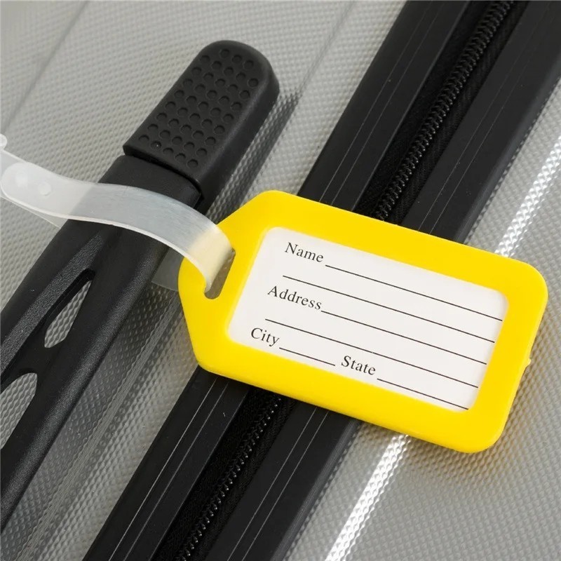 Fashion Plastic Luggage Tag Travel Suitcase ID Address Holder Baggage ...