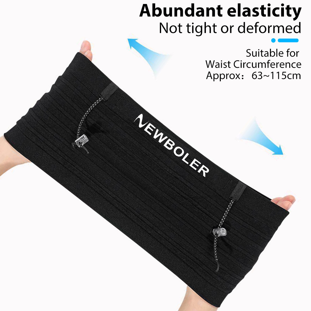 NEWBOLER Running Belt Bag Breathable High Elastic Waist Pack ...