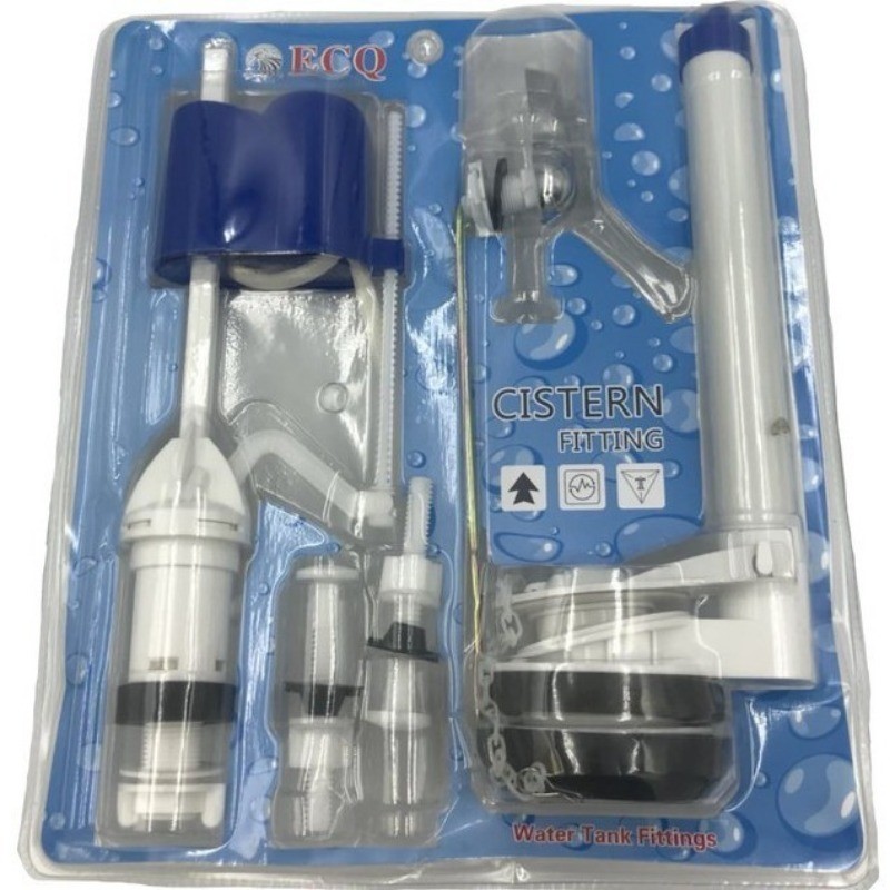 1Set Toilet Flush Set Fittings Dual Button Flush Valve Toilet Inlet ...