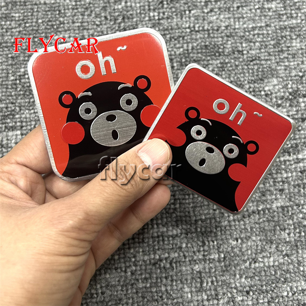 Kumamon 3D Metal Car Sticker Cartoon Emblem Badge for Car Trunk ...