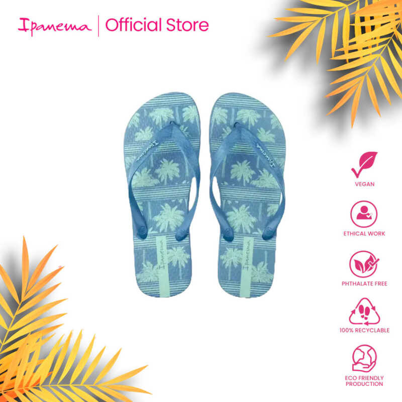 Ipanema Litoral Masc Blue Green Men's Slippers | Shopee Philippines