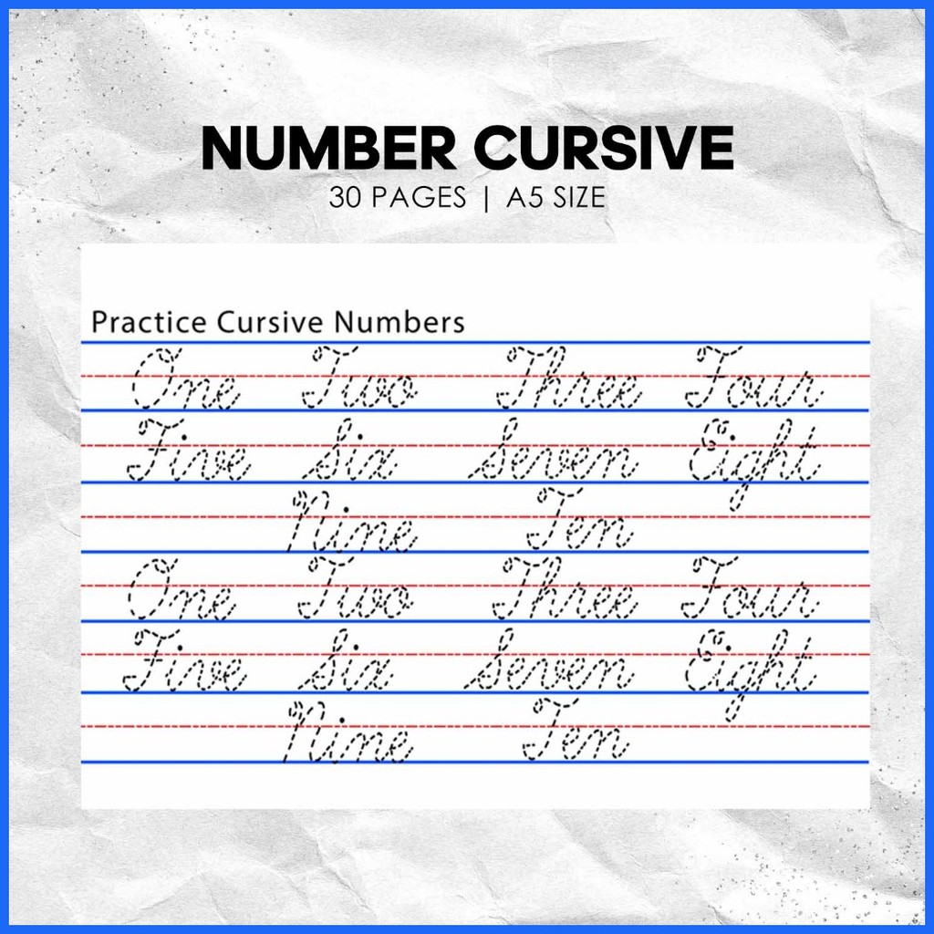 ♻ ⚠️ TRACING PAD CURSIVE | A5 SIZE | Shopee Philippines