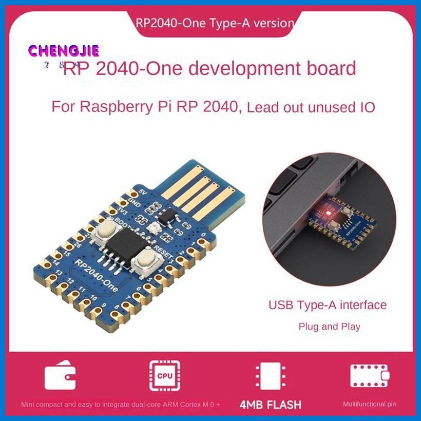 Waveshare RP2040-One Development Board Type-A Version 4MB Flash for ...