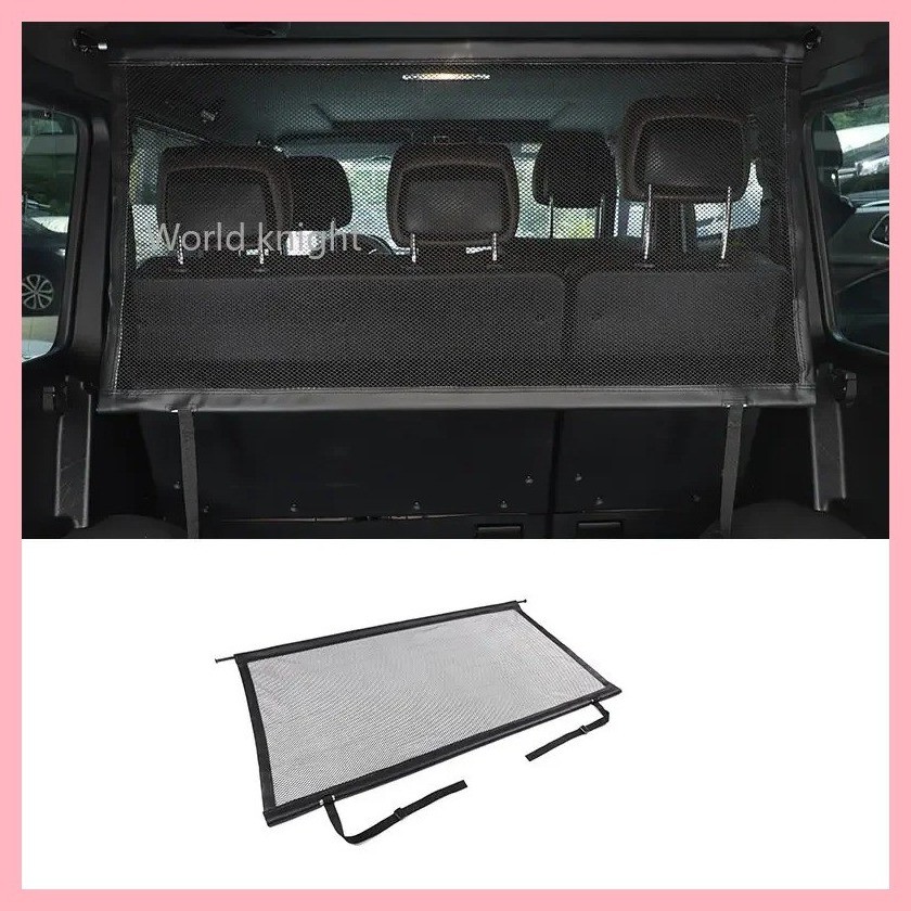 ♞Car Isolation Pet Barrier Net Back Trunk Safety Pet Net Vehicle Safety ...
