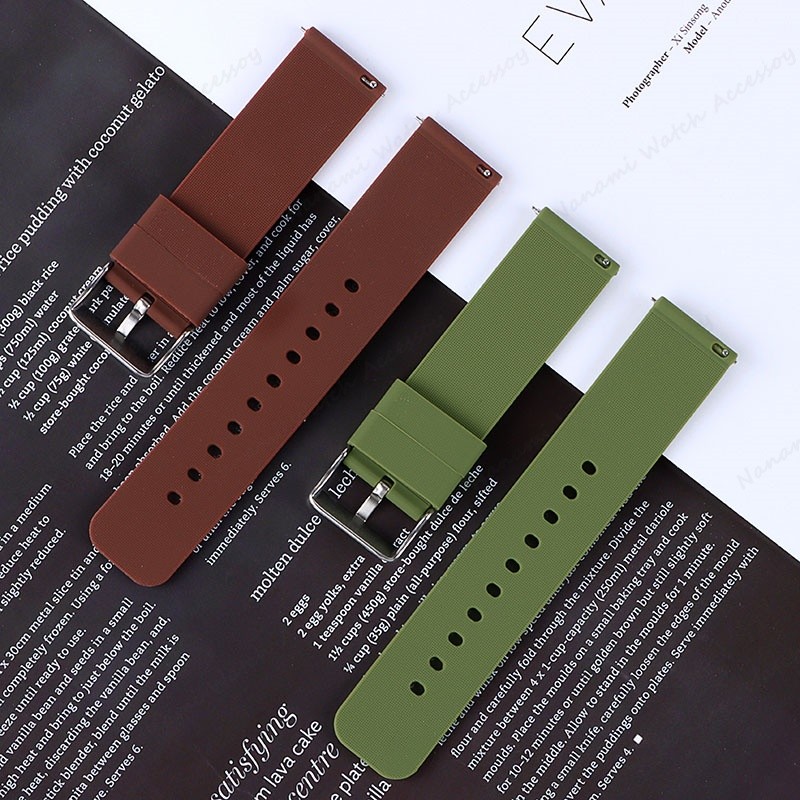 Colorful Silicone Quick Release Universal Watch Strap 14mm 16mm 18mm ...