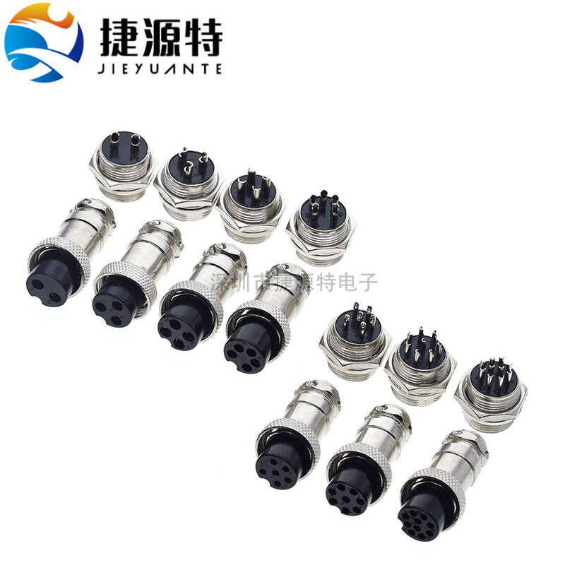 Aviation plug socket connector 16mm plug GX16-2/3/4/5/6/7/8/9/10 core ...