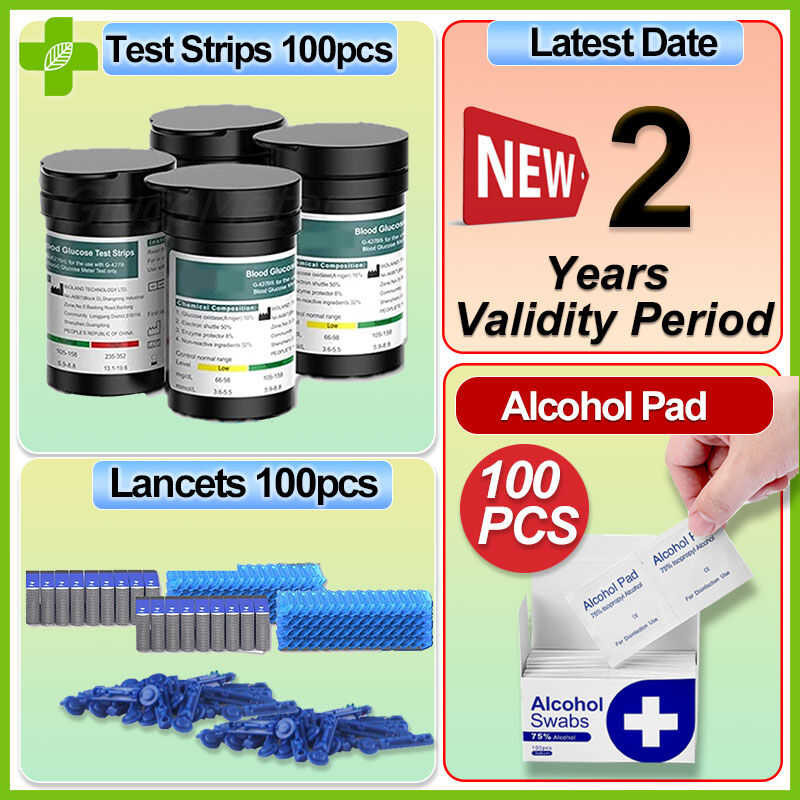 LY Glucose Strips At 100Pcs Lancets Para Sa Blood Sugar Test Kit ...