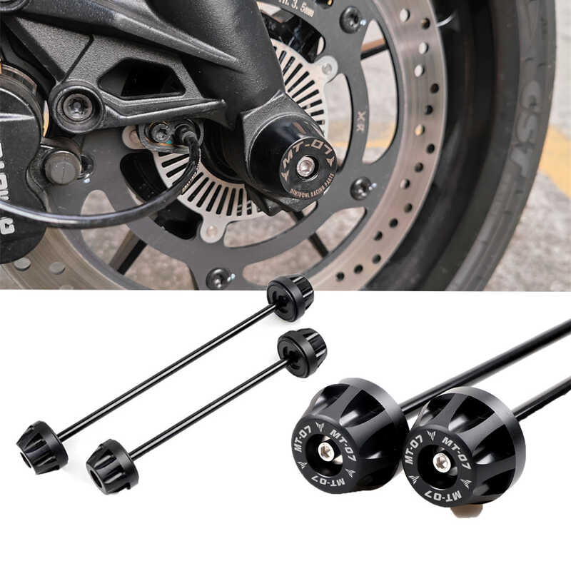 Rear Front Axle Fork Crash Slider For YAMAHA Mt-07 Fz-07 2014-2024 ...