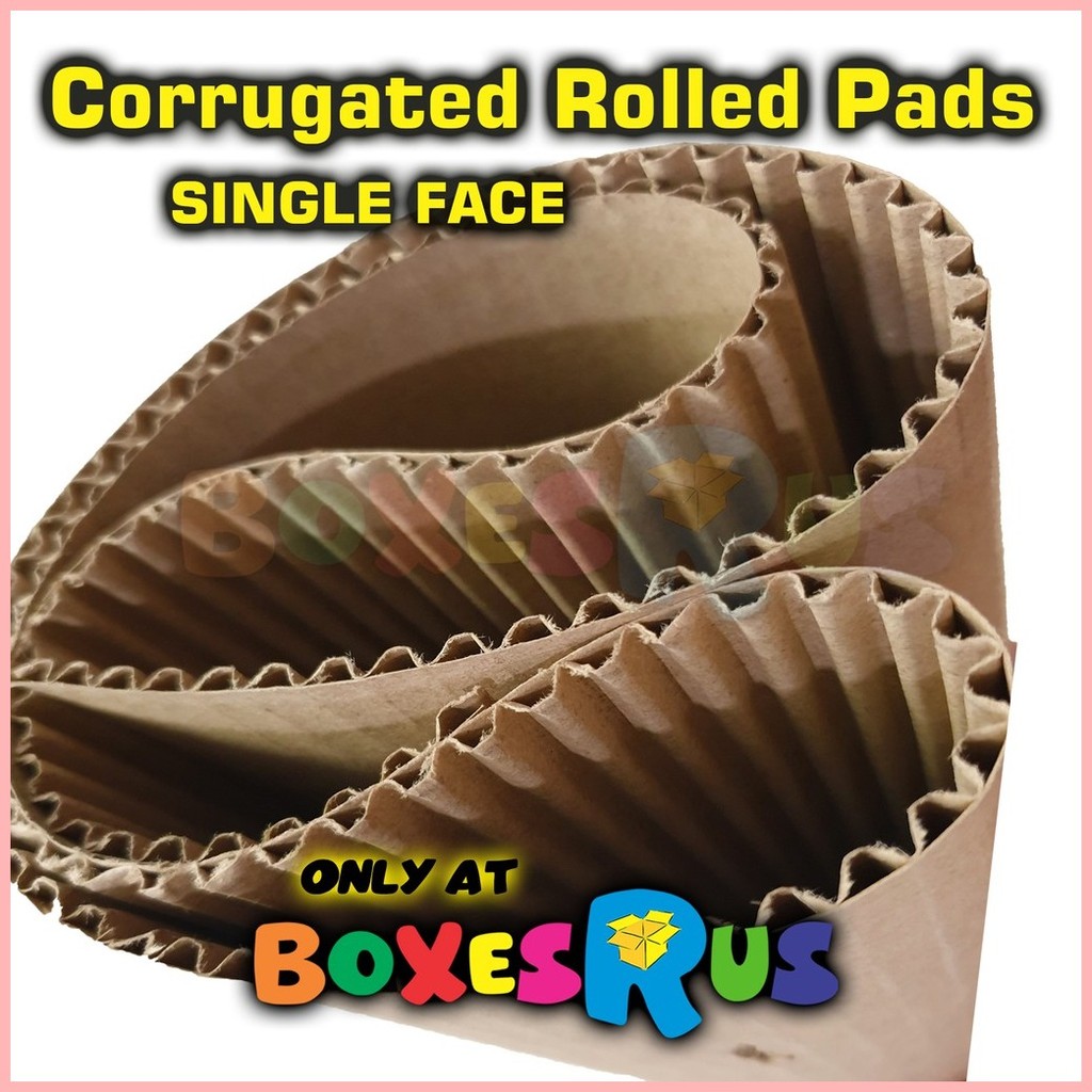Rolled Carton 24 inches x 3 meters Single Face Corrugated DIY Cardboard ...