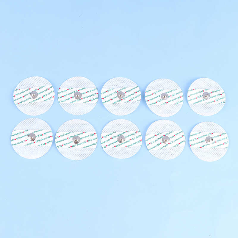 Non-Woven ECG 10Pcs Electrode Pads ECG EKG Electrode Patch Medical ...
