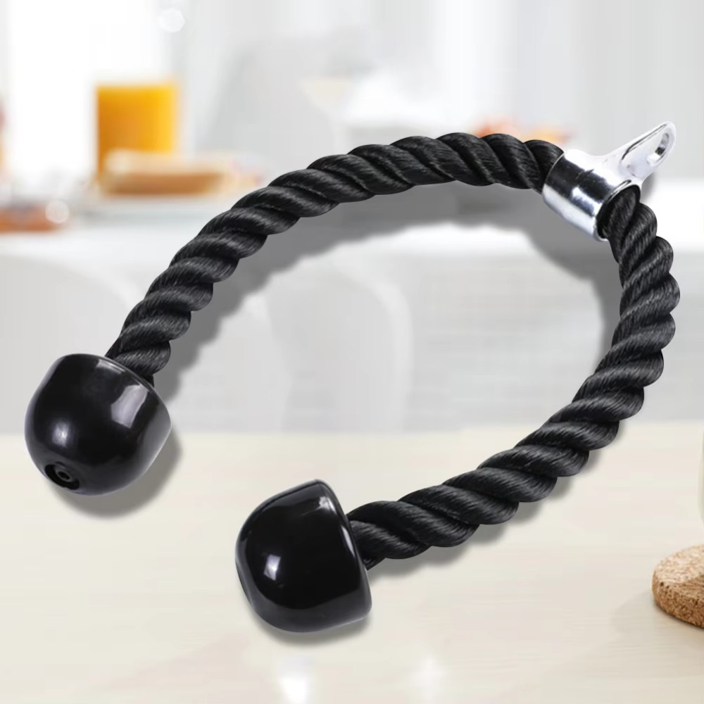 Double Handle Tricep Rope Pull Down Cord For Bodybuilding Exercise Gym ...