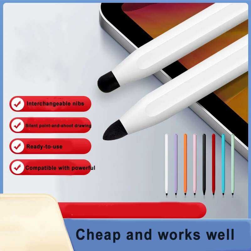 Universal Pencil Dual Head Touch Capacitive Screen Stylus Pen Para Sa ...