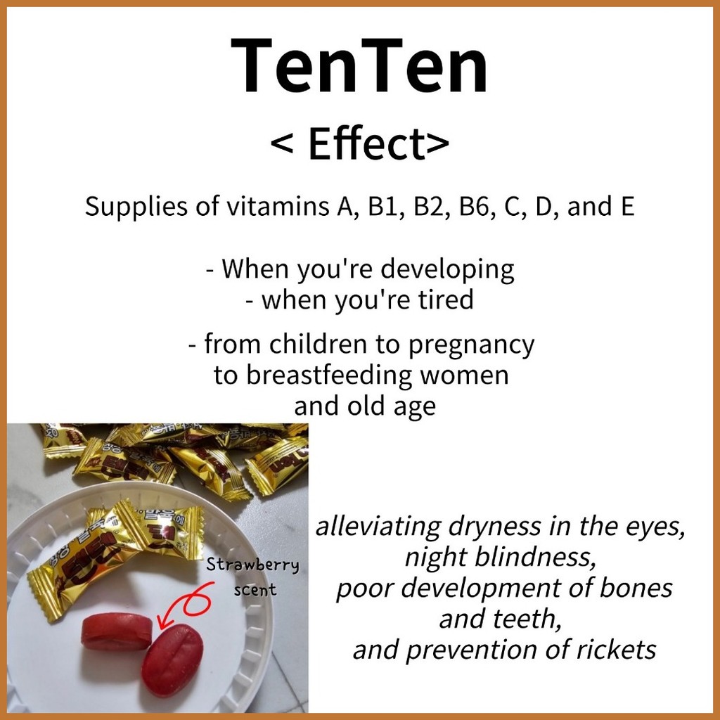 ♀ KOREA Hanmi Tenten Kids Vitamin Chewable tablets (20pcs/120pcs ...