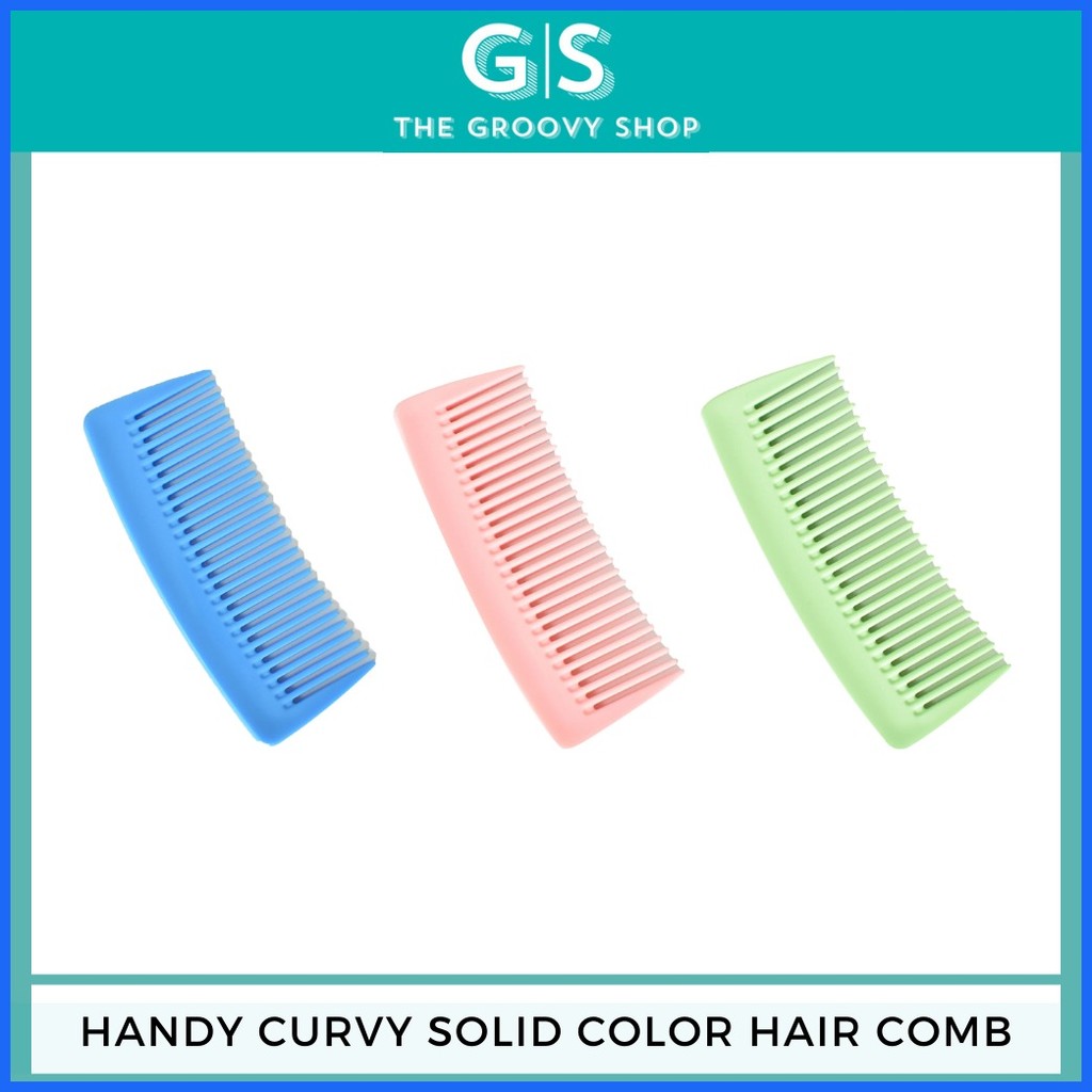 Joy Fashion Handy Curvy Solid Color Hair Comb Suklay | Shopee Philippines