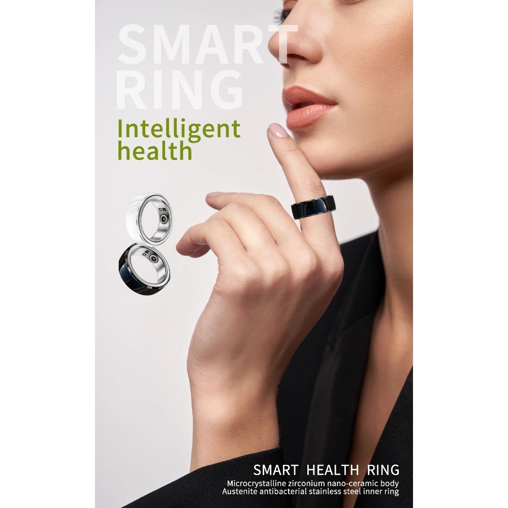 R8 High-quality Smart Ring Health Heart Rate Monitor Ring Sport Tracker ...