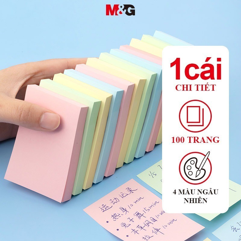 M&G 100 Pieces of 4-color Post-it Notes, 76*51mm Post-it Notes, Mass ...