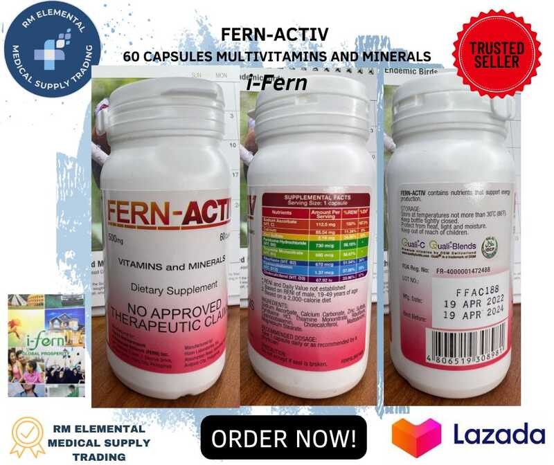 LY I-Fern ACTIVE MULTIVITAMINS AT MINERALS 60 CAPSULES | Shopee Philippines
