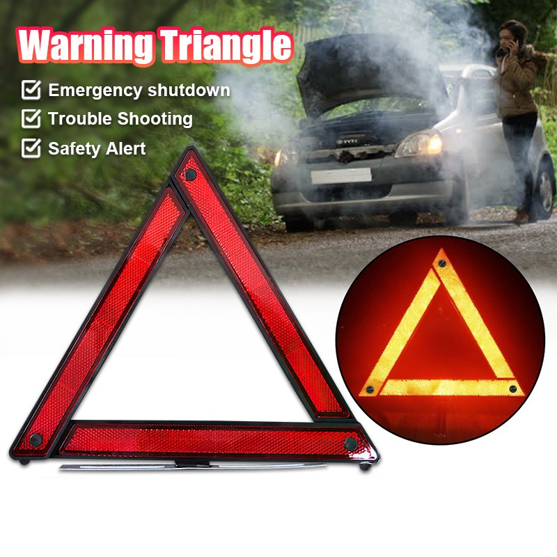 Reflective Triangle Early Warning Device Parking Warning Tripod Car ...