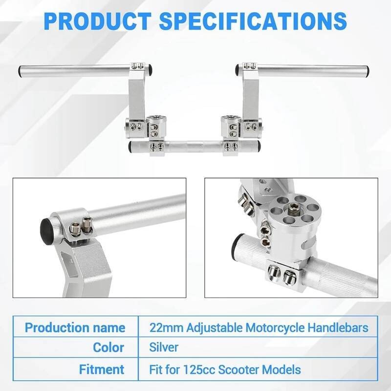 Adjustable Motorcycle Handlebars Bar, Detachable Steering Hangers ...