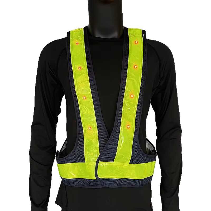 Led Lighted Vest/Roadway Reflective Vest/Flashing Led Safety Vest ...