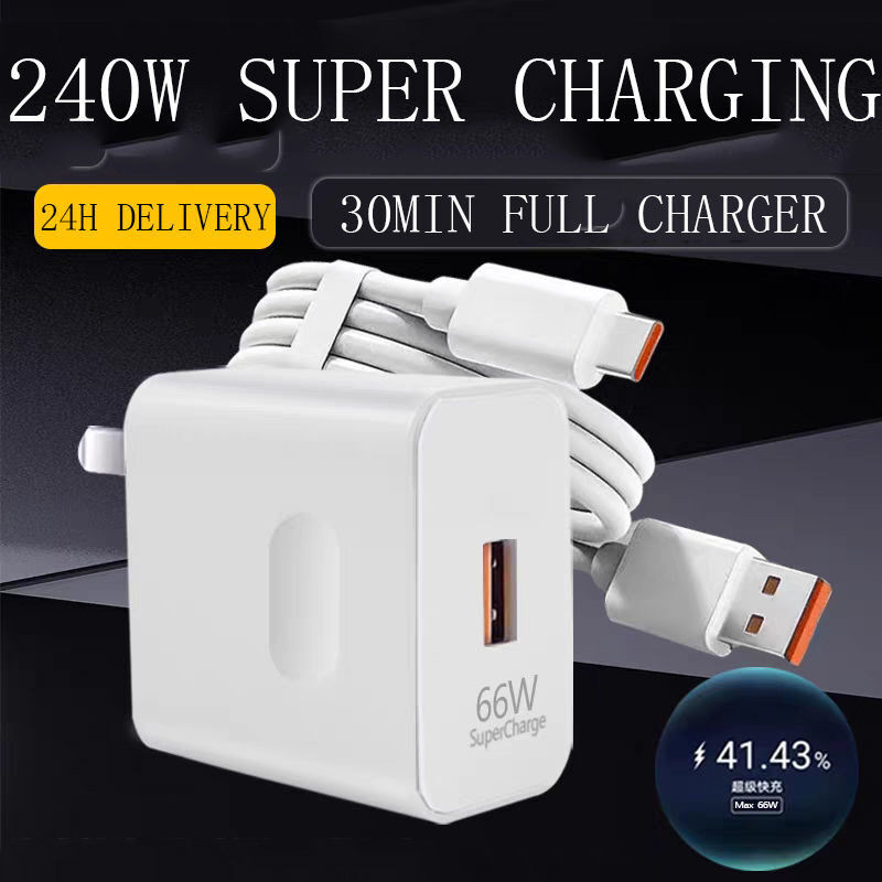 Super Flash Charging Original Fast 120W 240W Type-C 2IN1 Adapter For ...
