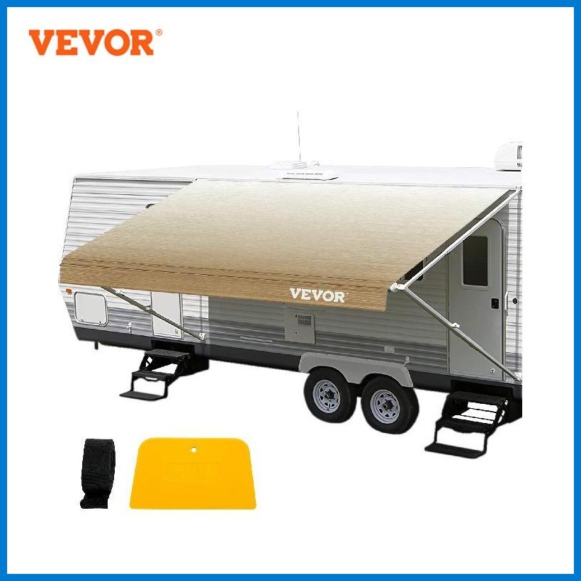 VEVOR Car Shelter Shade 14-21Ft RV Awning Camping Side Car Roof Top ...