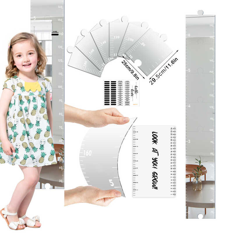 U Cartoon Acrylic Building Block Height Sticker Height Measurement ...