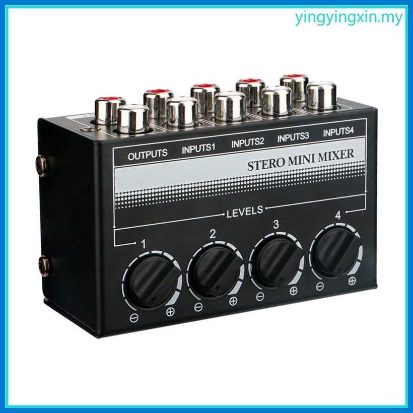 YIN Metal CX400 Stereo Mini Mixer CX400 Signal Mixing Multi-Channel ...