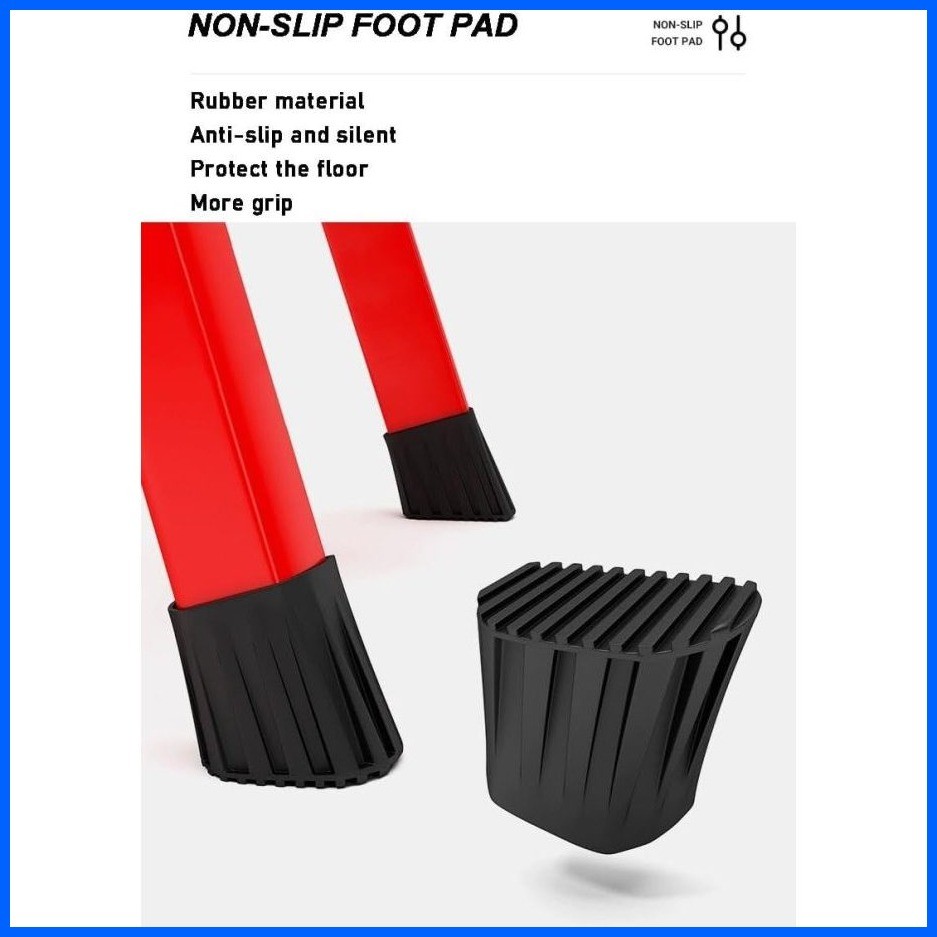 3-6 Step Folding Ladder Carbon Steel High Stairs For Home Foldable ...